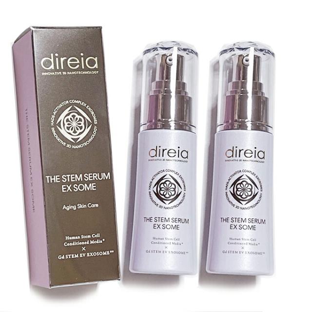 Direia ザ ステム セラムEXソーム　2個 正規品　direia ディレイア　ヒト幹細胞培養液×ハイブリッドエクソソーム＋のW配合にパワーアップした美容液