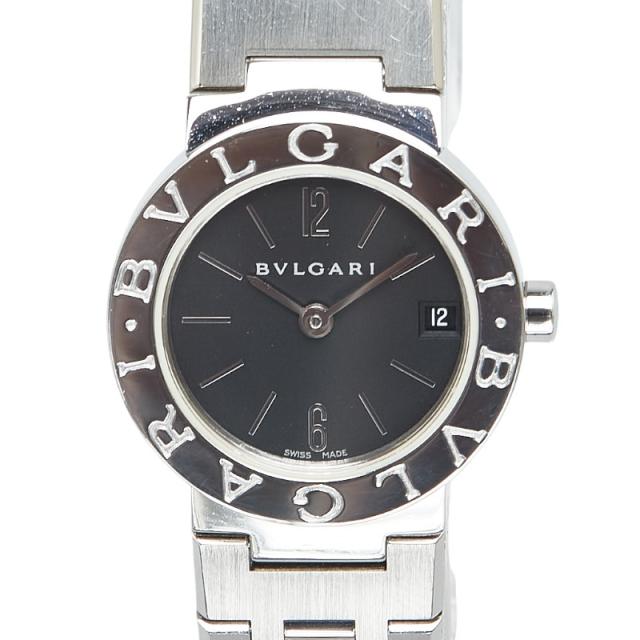 ブルガリ ブルガリブルガリ 腕時計 BB23SS クオーツ ブラック文字盤 ステンレススチール レディース BVLGARI 【中古】