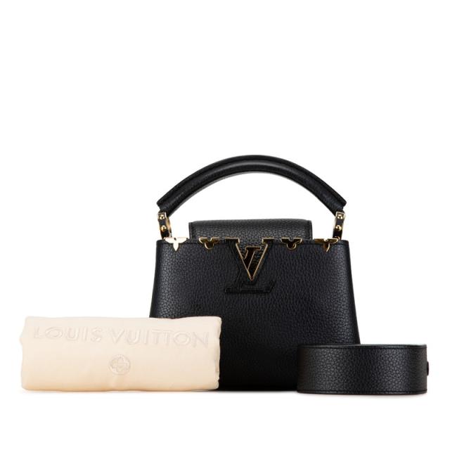 ルイ ヴィトン モノグラム フラワー カプシーヌ MINI ハンドバッグ ショルダーバッグ 2WAY M56669 ノワール  LOUIS VUITTON 【中古】