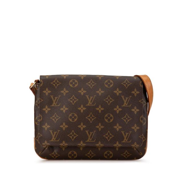 ルイ ヴィトン モノグラム ミュゼット タンゴ ショート ショルダーバッグ ハンドバッグ M51257 ブラウン PVC LOUIS VUITTON 【中古】