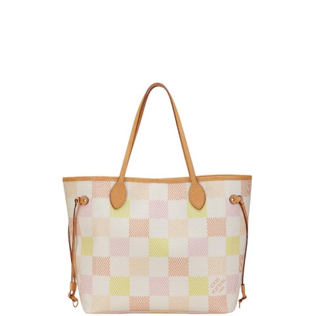 ルイ ヴィトン ダミエ リシャス ネヴァーフルMM ハンドバッグ トートバッグ N40668 パステル マルチカラー PVC LOUIS VUITTON 【中古】