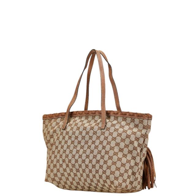 GUCCI グッチ GGキャンバス トートバッグ ショルダーバッグ 編み込み