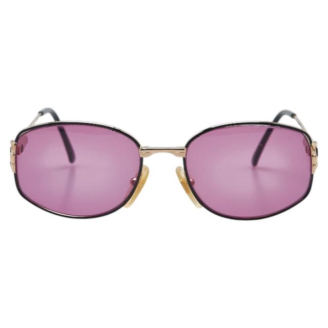 グッチ サングラス パープル ブラック ゴールド プラスチック レディース GUCCI 【中古】