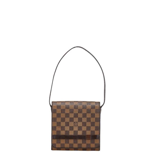 ルイ ヴィトン ダミエ トライベッカ ミニ ショルダーバッグ ハンドバッグ  N51162 ブラウン PVC レザー LOUIS VUITTON 【中古】