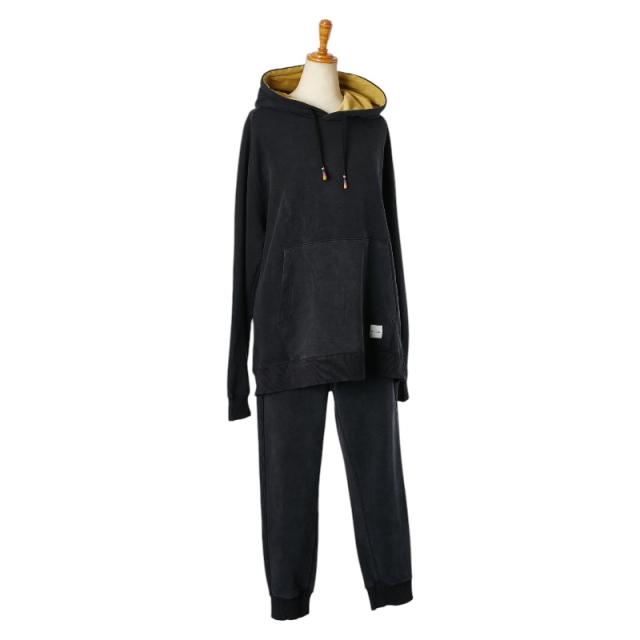 ポールスミス パーカー フーディー パンツ スウェット セットアップ ブラック コットン メンズ PAUL SMITH【中古】