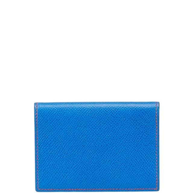 エルメス アジェンダ ミニ 手帳カバー ブルー系 ヴォーエプソン レディース HERMES 【中古】