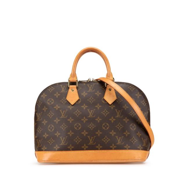 ルイ ヴィトン モノグラム アルマPM ハンドバッグ ショルダーバッグ 2WAY M51130 ブラウン PVC レザー LOUIS VUITTON 【中古】