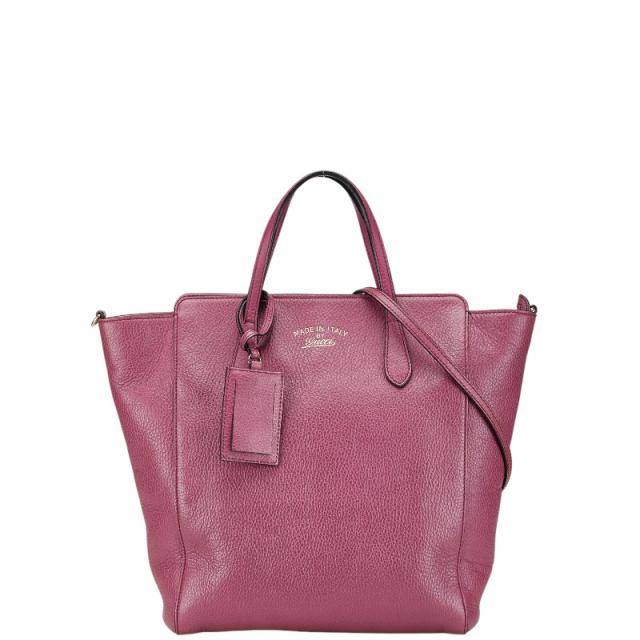 グッチ ハンドバッグ ショルダーバッグ 2WAY パープル レザー レディース GUCCI 【中古】