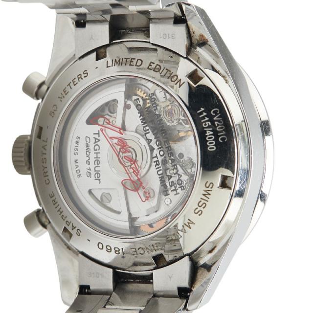 タグホイヤー カレラ JM ファンジオ 腕時計 CV201C 自動巻き グレー