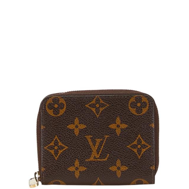 ルイ ヴィトン モノグラム ジッピー パース ケース 小銭入れ M60067 ブラウン PVC レザー レディース LOUIS VUITTON【中古】