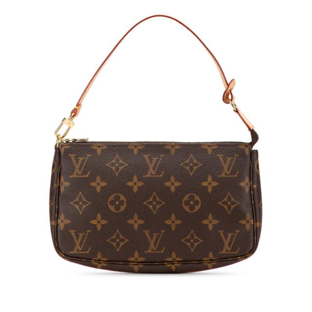 ルイ ヴィトン モノグラム ポシェット アクセソワール ハンドバッグ M51980 ブラウン PVC レザー レディース LOUIS VUITTON 【中古】
