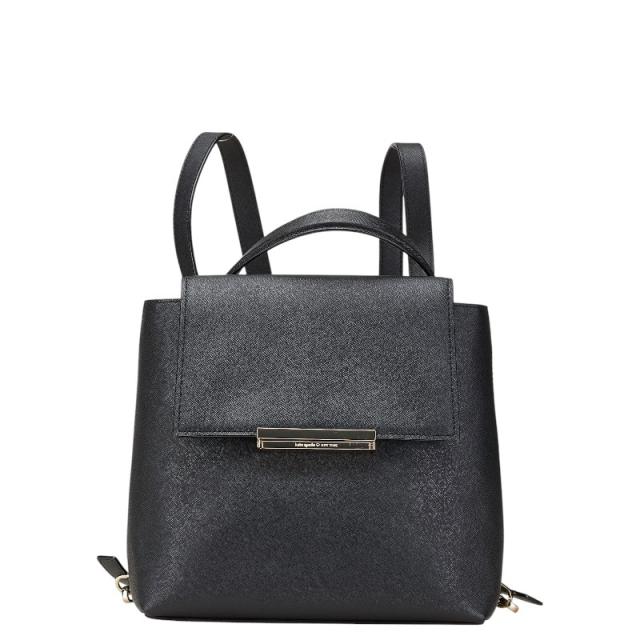 ケイトスペード メイクイットマイン リュック バックパック ハンドバッグ 2WAY PXRU8696 ブラック レザー Kate Spade 【中古】