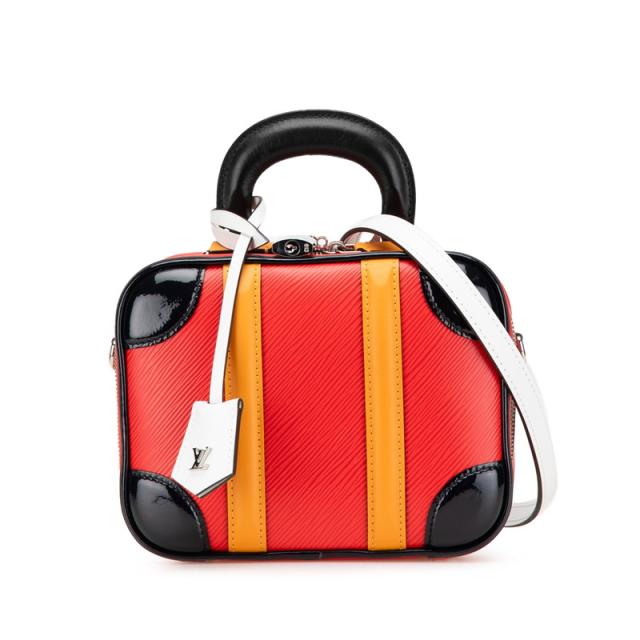 ルイ ヴィトン エピ ヴァリゼットBB ハンドバッグ ショルダーバッグ 2WAY M55524 ルージュ レッド ブラック LOUIS VUITTON 【中古】