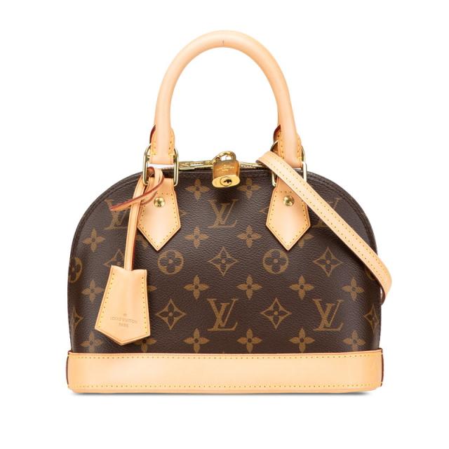 ルイ ヴィトン モノグラム アルマBB ハンドバッグ ショルダーバッグ 2WAY M53152 ブラウン PVC レザー LOUIS VUITTON 【中古】