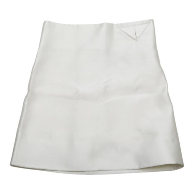 ボッテガヴェネタ スカート サイズ：38 ホワイト ポリエステル シルク レディース BOTTEGAVENETA 【中古】