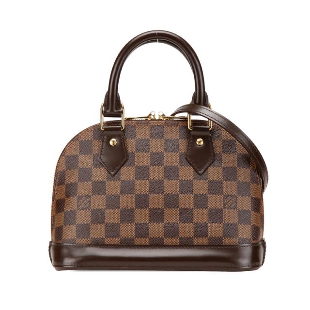 ルイ ヴィトン ダミエ アルマBB ハンドバッグ ショルダーバッグ 2WAY N41221 ブラウン PVC レザー レディース LOUIS VUITTON 【中古】