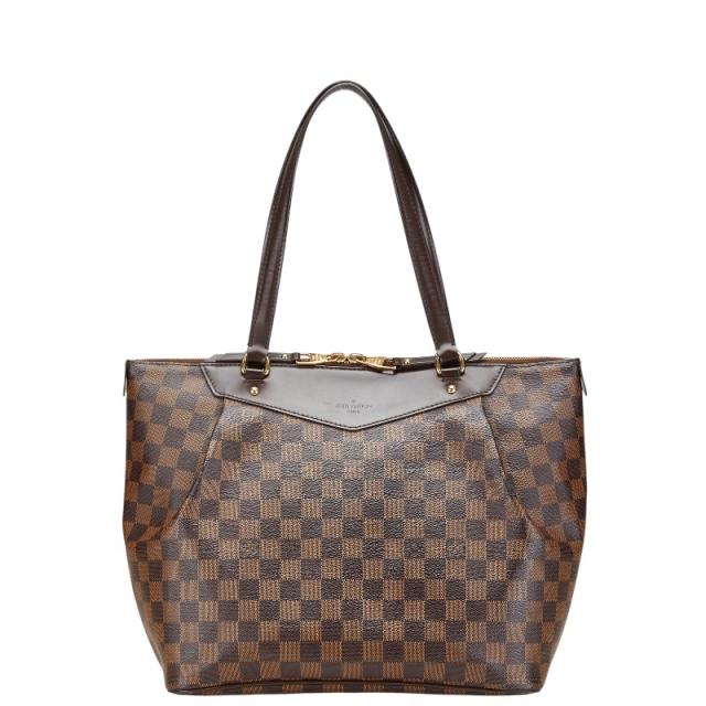 ルイ ヴィトン ダミエ ウェストミンスターGM トートバッグ ショルダーバッグ N41103 ブラウン PVC レザー LOUIS VUITTON 【中古】