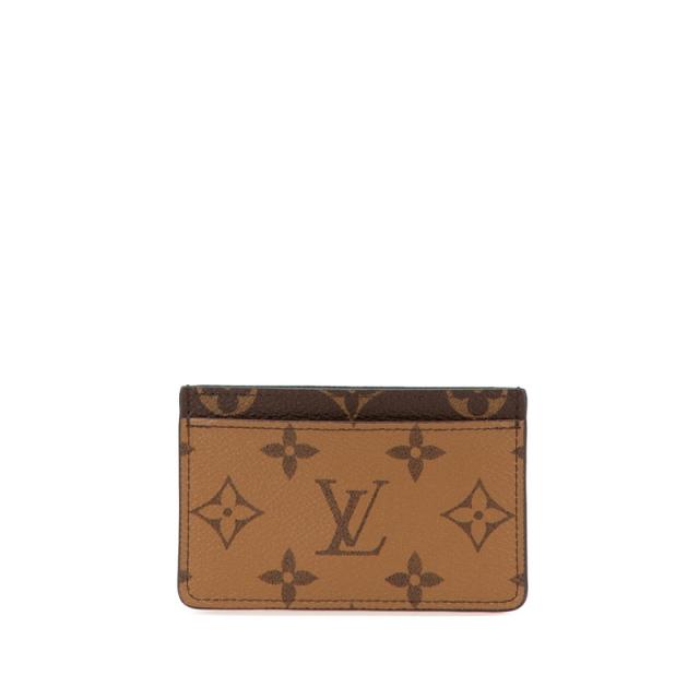 ルイ ヴィトン モノグラム リバース ポルトカルト サーンプル パスケース カードケース M69161 ブラウン ベージュ LOUIS VUITTON 【中古】