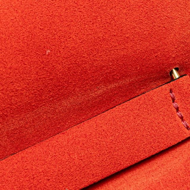 クロエ ドリュー 斜め掛け チェーン ショルダーバッグ レッド ブラック