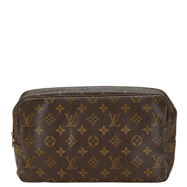 ルイ ヴィトン モノグラム トゥルーストワレット 28 セカンドバッグ クラッチバッグ M47522 ブラウン PVC LOUIS VUITTON 【中古】