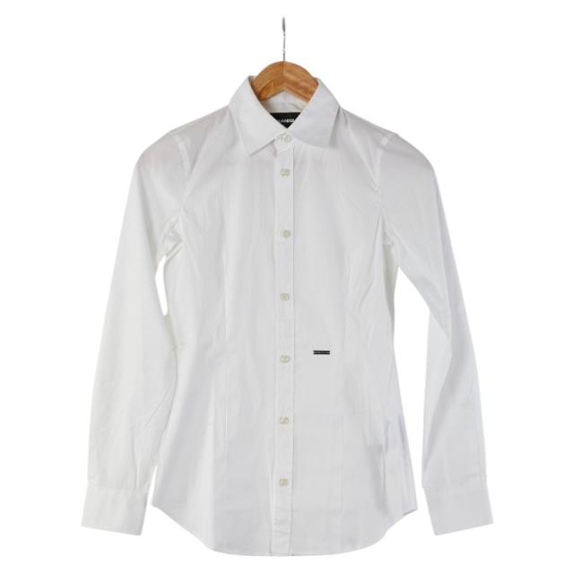 ディースクエアード シャツ サイズ：36 ホワイト コットン レディース DSQUARED2 【中古】