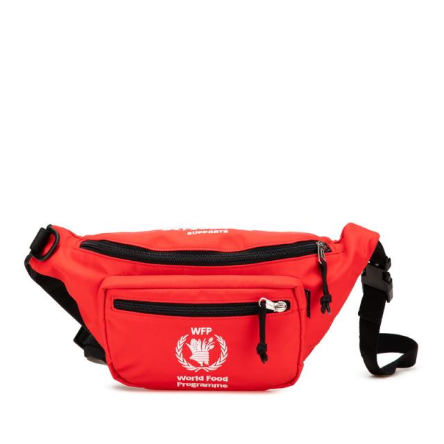 バレンシアガ World Food Programme WFP ワールドフードプログラム ボディバッグ ウエストバッグ 539522 レッド BALENCIAGA 【中古】