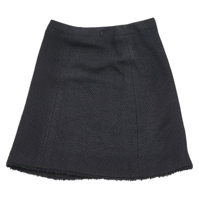 シャネル ココマーク スカート サイズ：44 P28295V18282 ブラック シルク コットン レディース CHANEL 【中古】