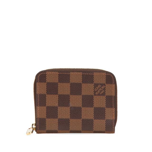 ルイ ヴィトン ダミエ ジッピーパース ケース M63070 ブラウン PVC レディース LOUIS VUITTON 【中古】