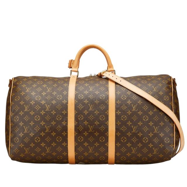 ルイ ヴィトン モノグラム キーポル60 バンドリエール ボストンバッグ ショルダーバッグ 2WAY M41412 ブラウン LOUIS VUITTON 【中古】