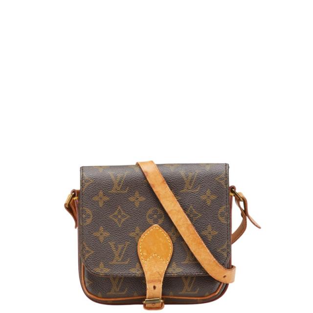 ルイ ヴィトン モノグラム ミニ カルトシエール 斜め掛け ショルダーバッグ M51254 ブラウン PVC レザー LOUIS VUITTON 【中古】