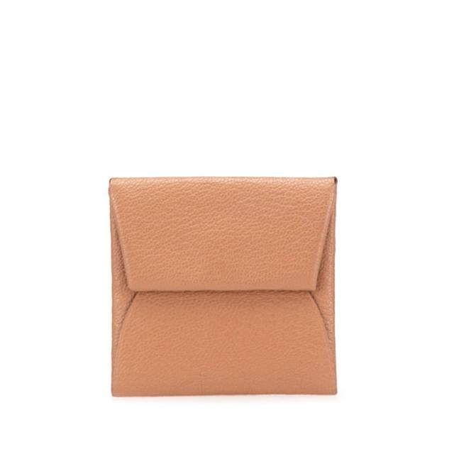 エルメス バスティア ケース 小銭入れ ブラウン ヴォーエプソン レディース HERMES 【中古】