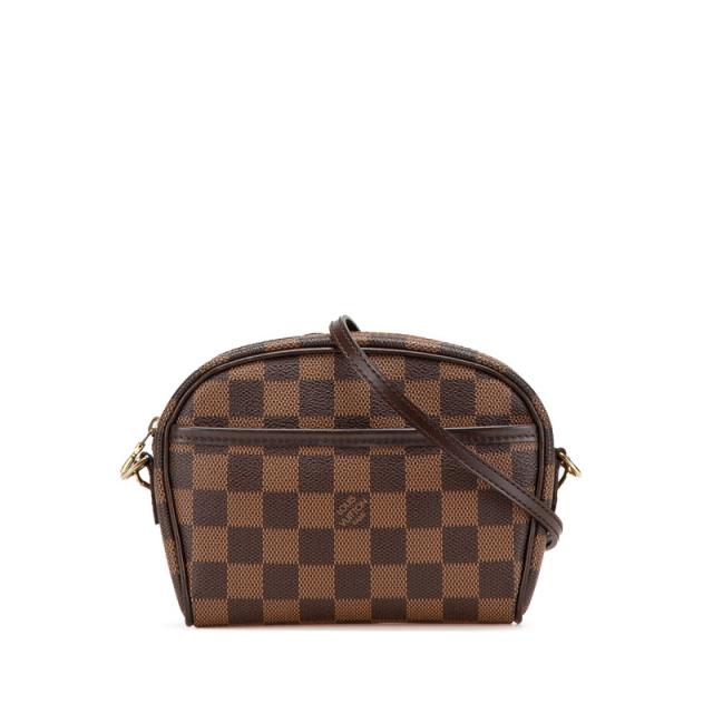 ルイ ヴィトン ダミエ ポシェットイパネマ ウエストバッグ ショルダーバッグ N51296 ブラウン PVC レザー LOUIS VUITTON 【中古】