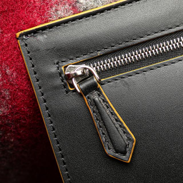 フェンディ トートバッグ ハンドバッグ 7VA390 ネイビー レット ウール