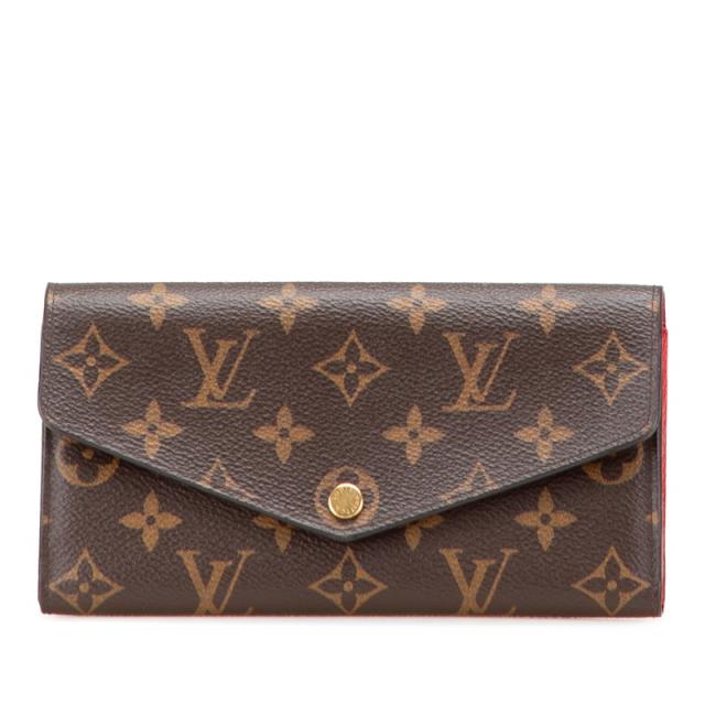 ルイ ヴィトン モノグラム ポルトフォイユ サラ 長財布 M62236 ブラウン PVC レザー レディース LOUIS VUITTON 【中古】