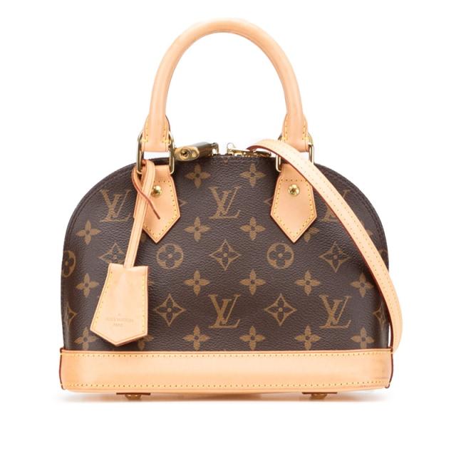 ルイ ヴィトン モノグラム アルマBB ハンドバッグ ショルダーバッグ 2WAY M53152 ブラウン PVC レザー LOUIS VUITTON 【中古】
