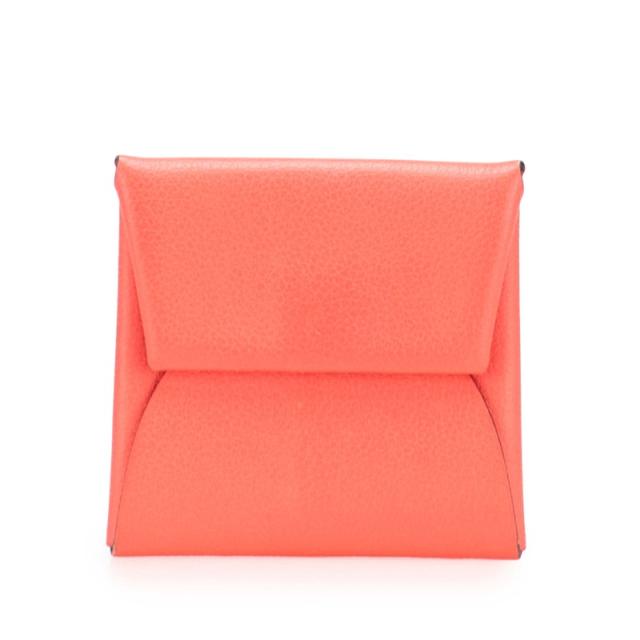 エルメス バスティア ベルソ ケース 小銭入れ ピンク系 シェーブル レディース HERMES 【中古】