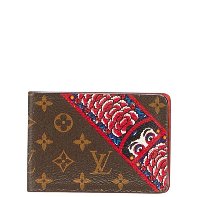 ルイ ヴィトン モノグラム ミロワール ノマド オレリヤン ダルマ　山本貴斎コラボ ミラー GI0235 ダークブラウン LOUIS VUITTON 【中古】