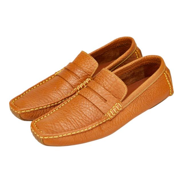 ルイ ヴィトン ドライビングシューズ ローファー 8 1/2 ブラウン レザー メンズ LOUIS VUITTON 【中古】