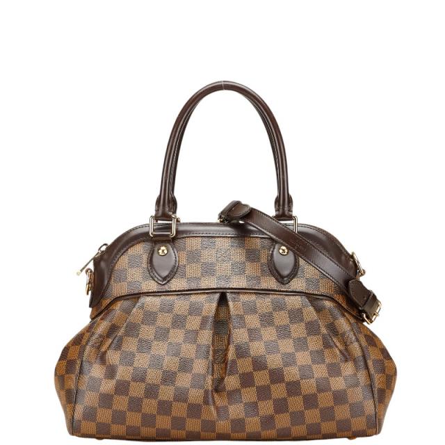 ルイ ヴィトン ダミエ トレヴィPM ハンドバッグ ショルダーバッグ 2WAY  N51997 ブラウン PVC レザー レディース LOUIS VUITTON 【中古】