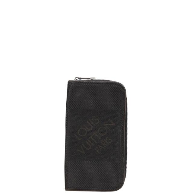 ルイ ヴィトン ダミエ ジェアン ポルト フォイユ ロン ジッペ 長財布 ラウンドファスナー M93546 ノワール LOUIS VUITTON 【中古】