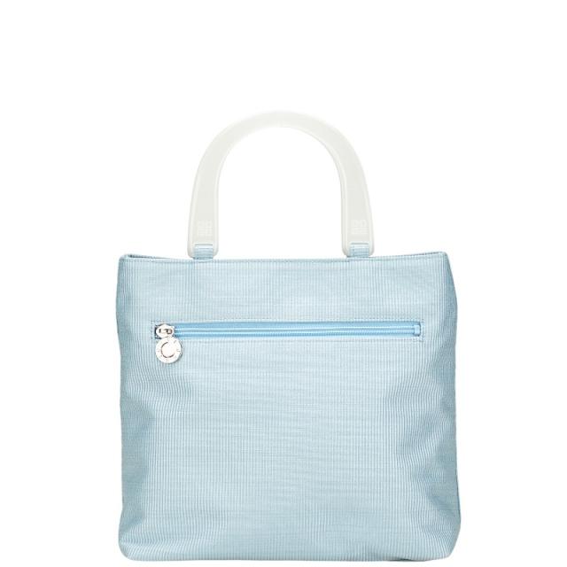 ジバンシー ハンドバッグ ライトブルー キャンバス プラスチック レディース Givenchy 【中古】