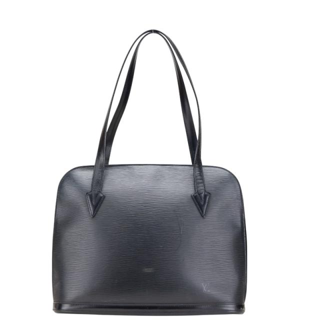 ルイ ヴィトン エピ リュサック ショルダーバッグ トートバッグ M52282 ノワール ブラック レザー レディース LOUIS VUITTON 【中古】