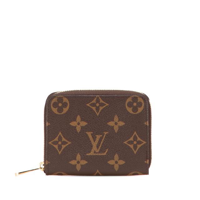 ルイ ヴィトン モノグラム ジッピー パース ケース 小銭入れ M60067 ブラウン PVC レザー レディース LOUIS VUITTON 【中古】
