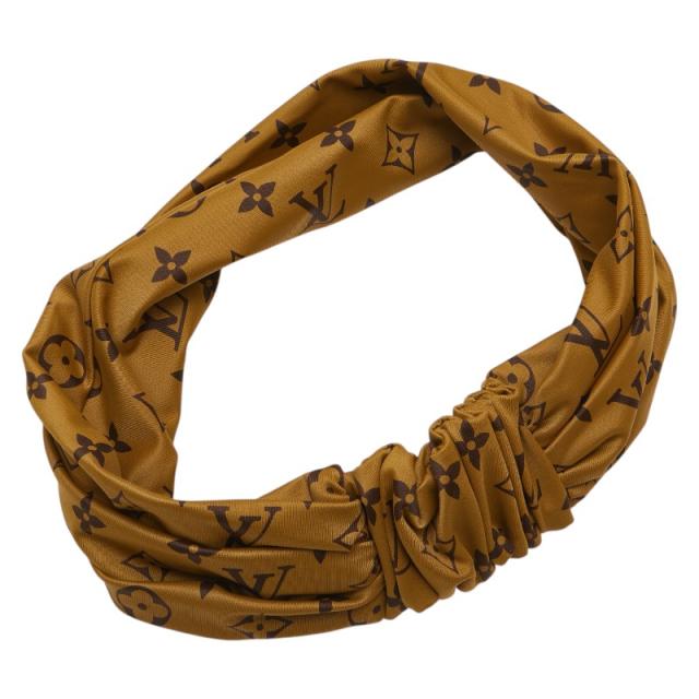 ルイ ヴィトン モノグラム リバー ヘアバンド ヘアアクセサリー M76891 ブラウン ナイロン ポリウレタン LOUIS VUITTON 【中古】