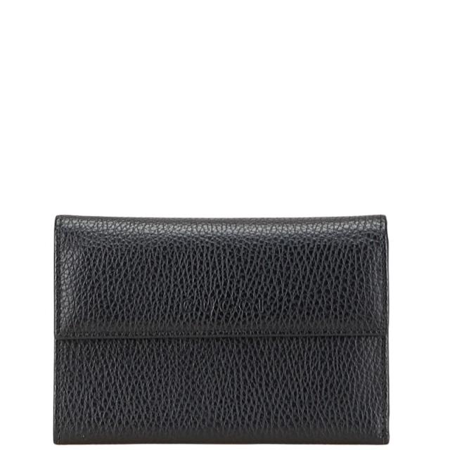 グッチ 三つ折り財布 346057 ブラック レザー メンズ GUCCI 【中古】