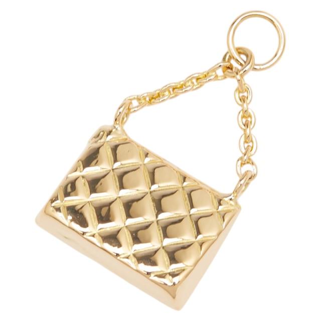 K18YG イエローゴールド バッグ かばん モチーフ ペンダントトップ レディース 中古