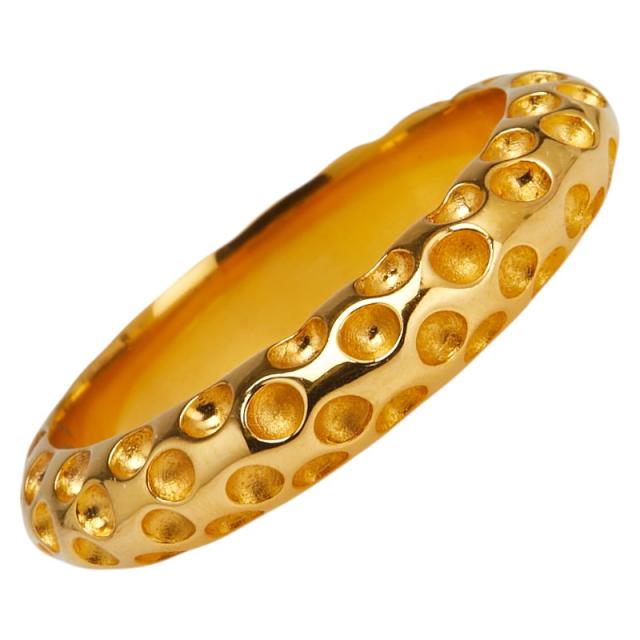 エルメス ドット モチーフ スカーフリング ゴールド メッキ レディース HERMES 【中古】