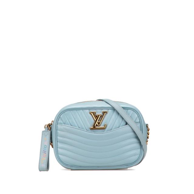 ルイ ヴィトン エピ ニューウェーブ カメラバッグ チェーンショルダーバッグ M55329 ブルーポルスネール レザー LOUIS VUITTON 【中古】