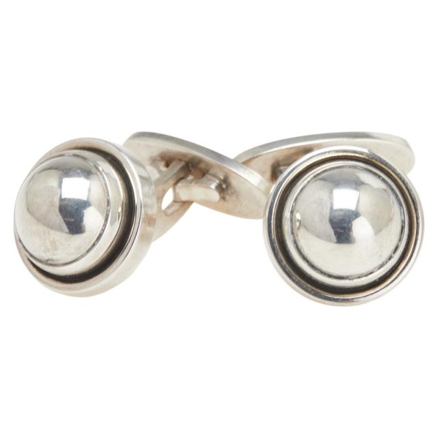 ジョージジェンセン カフスボタン カフリンクス CTV カフス SV925 シルバー レディース   【中古】