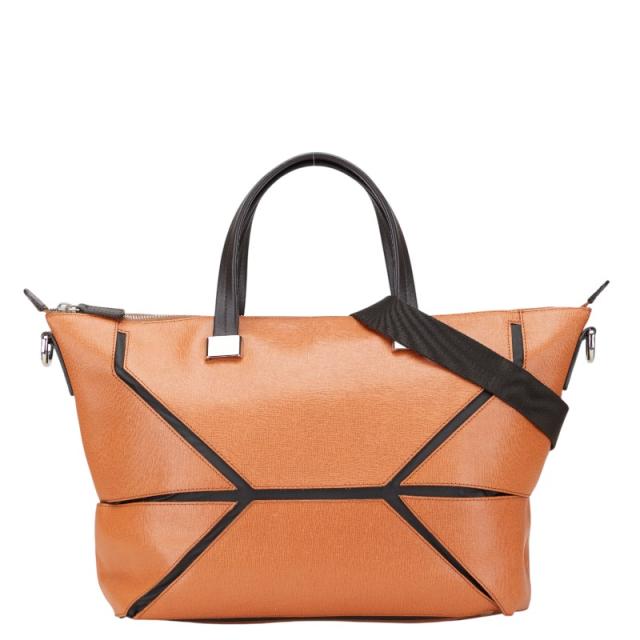 フルラ パズル ショルダーバッグ ハンドバッグ 2WAY ブラウン ブラック レザー レディース Furla 【中古】